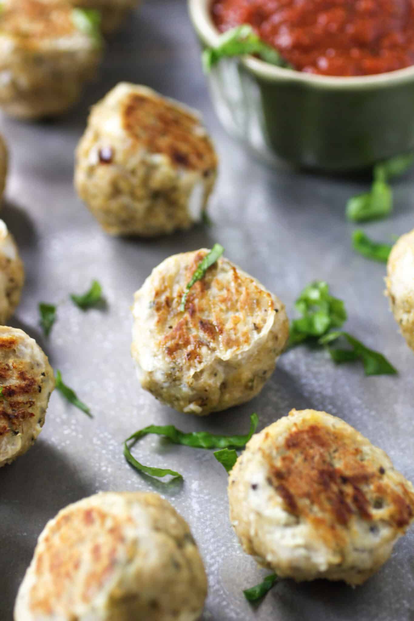 Italian Chicken Meatballs - Cooking Up Memories