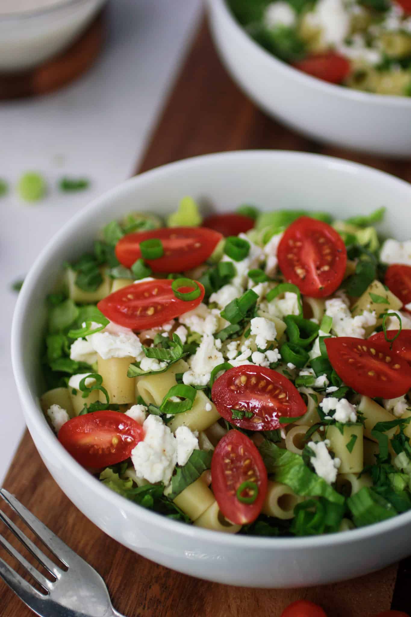 Caesar Pasta Salad Recipe - Cooking Up Memories