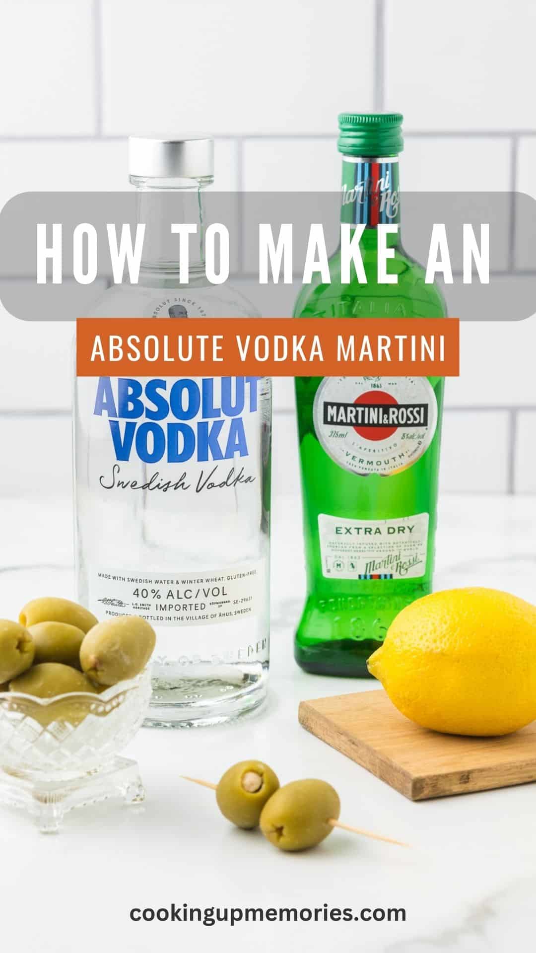 How to make a Classic Absolut Vodka Martini (Simple and Smooth ...