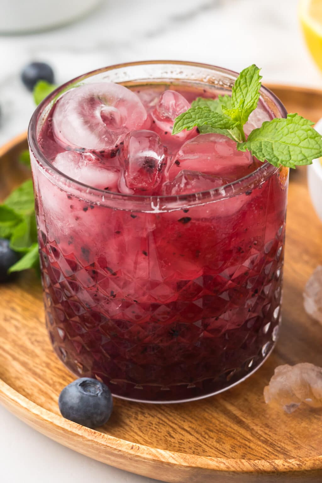 The Best Blueberry Lemonade Vodka Cocktail - Cooking Up Memories