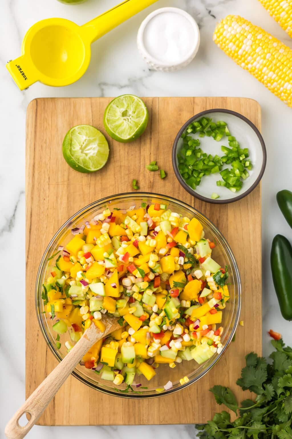Fresh Mango Salsa - Cooking Up Memories