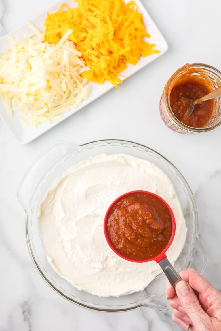 Salsa Cream Cheese Dip Recipe - Cooking Up Memories