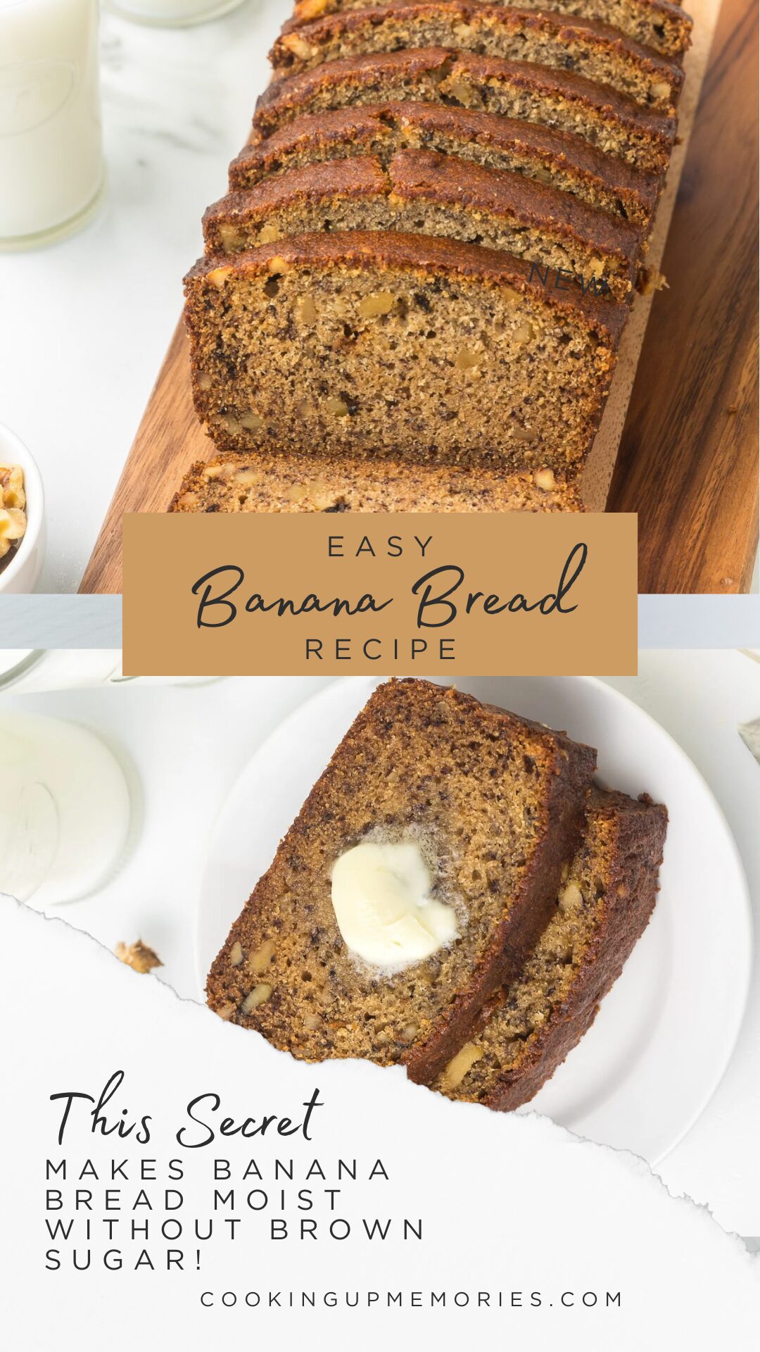 Banana Bread Without Brown Sugar Easy Moist Recipe Cooking Up Memories