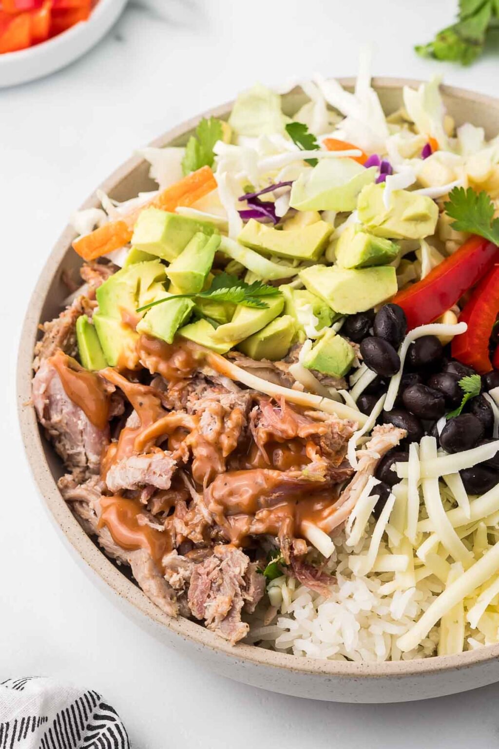 Pulled Pork Bowls - Cooking Up Memories