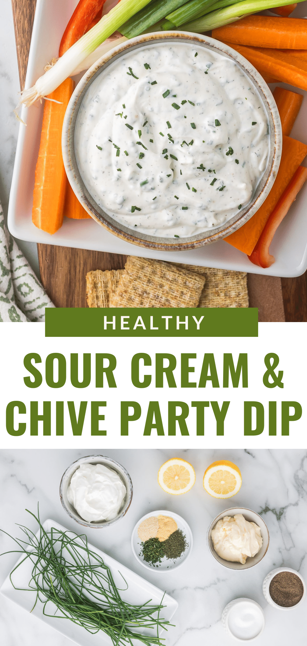 Easy Sour Cream and Chive Dip Recipe - Cooking Up Memories