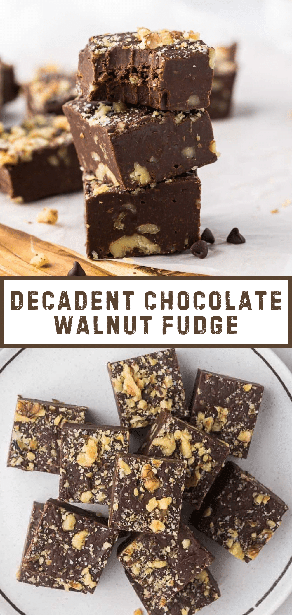 Easy Chocolate Walnut Fudge Recipe - Cooking Up Memories