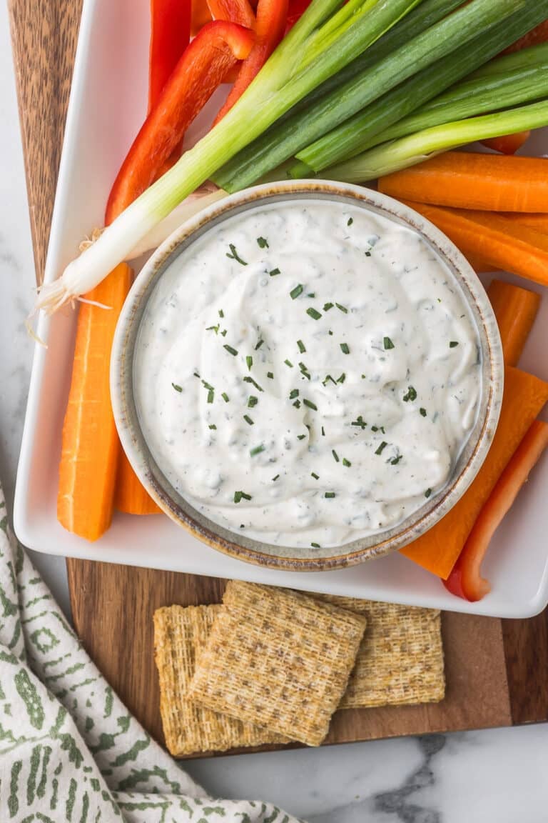 Easy Sour Cream and Chive Dip Recipe - Cooking Up Memories