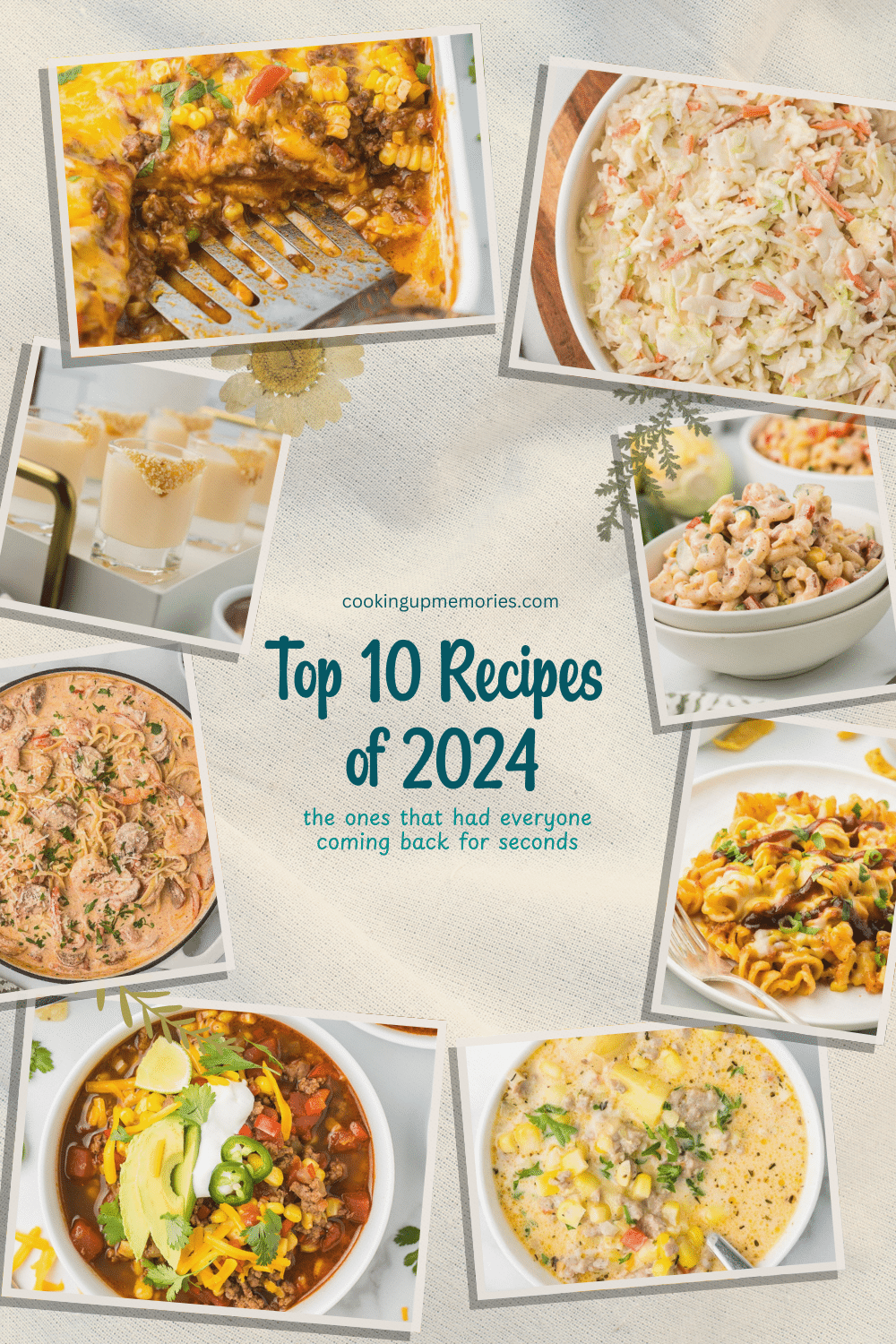 Top 10 Recipes of 2024 - Cooking Up Memories