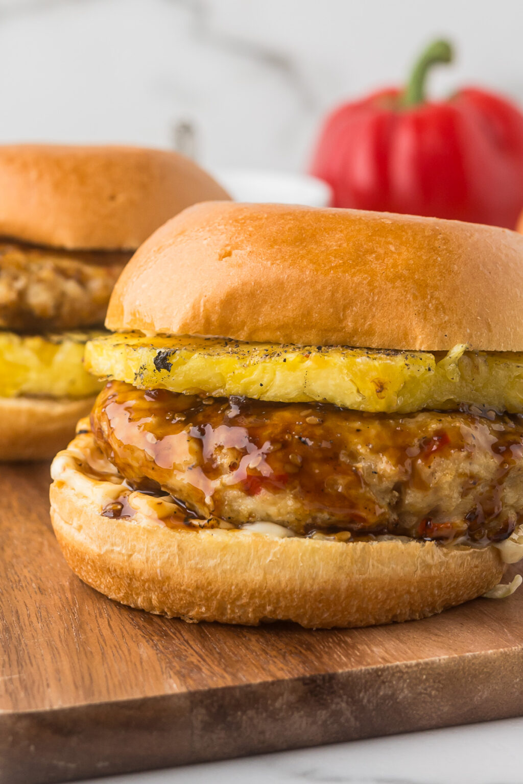 Teriyaki Chicken Burgers Recipe - Cooking Up Memories
